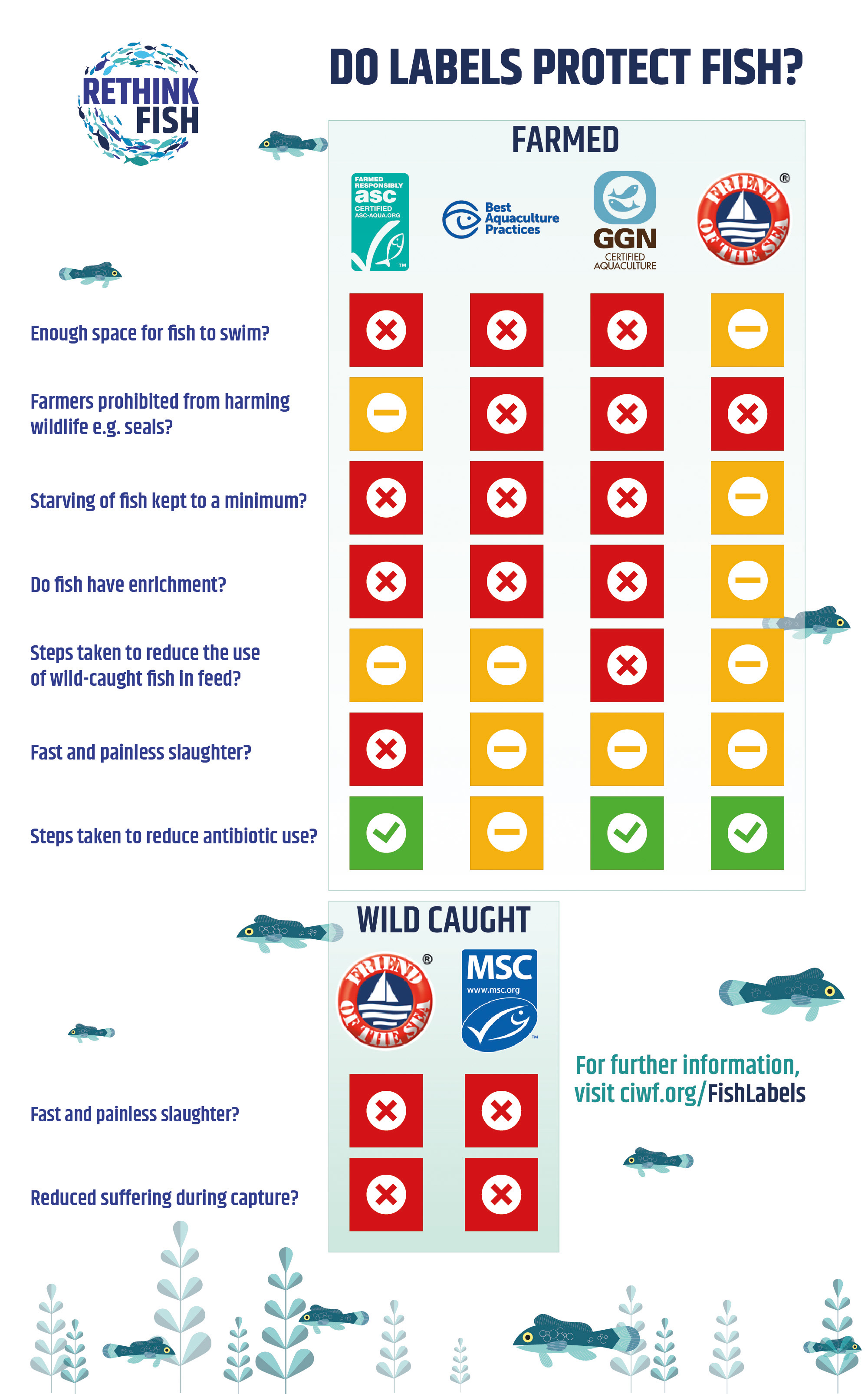 Urge certification schemes to improve fish welfare