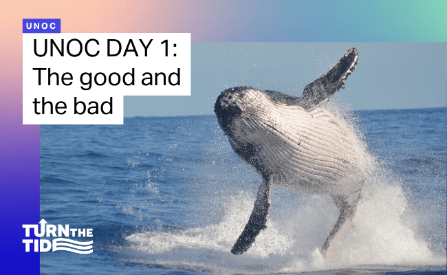 Update: Day 1 of UNOC 🌊